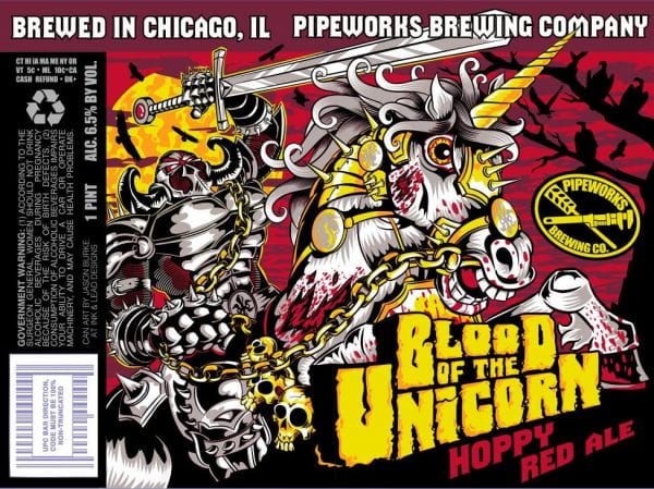 Jason Burke and the Beer Labels of Pipeworks Brewing - Thirsty Bastards