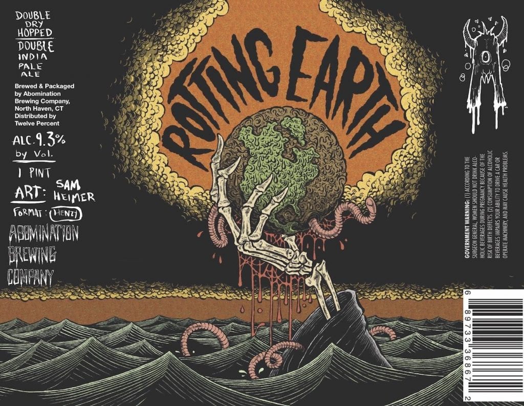 Sam Heimer and the Beer Labels of Abomination Brewing - Thirsty Bastards