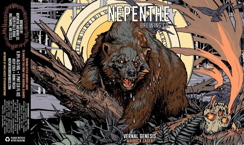 Mike Moses and the Beer Labels of Nepenthe Brewing - Thirsty Bastards